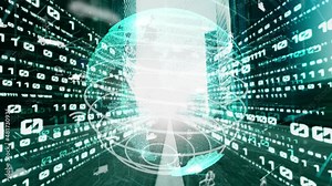 Smart transportation in tacit futuristic city with online traffic control system . Concept of smart digital transformation and technology disruption that changes global trends in new information era .