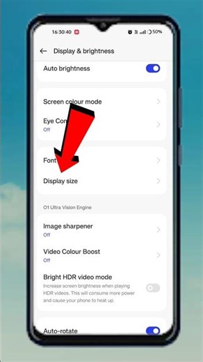 How To Change Display Size in Realme phone !! Realme Display Size Setting #realme #phone #shortvideo