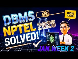 Database Management System| WEEK-2 Quiz assignment Answers 2025 |NPTEL |DBMS| Easy Explanation