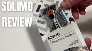 Watch Solimo-5 Blade MotionSpherere Razor - Review & Shave Test on Amazon Live
