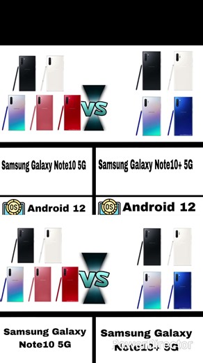 Galaxy: Samsung Galaxy Note 10 vs Note 10 Plus #shorts