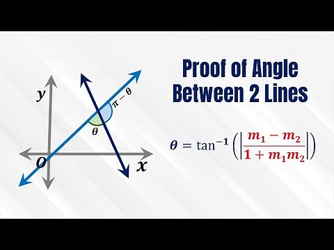 Proof of angle between two lines Formula, Condition for two lines to be parallel, perpendicular