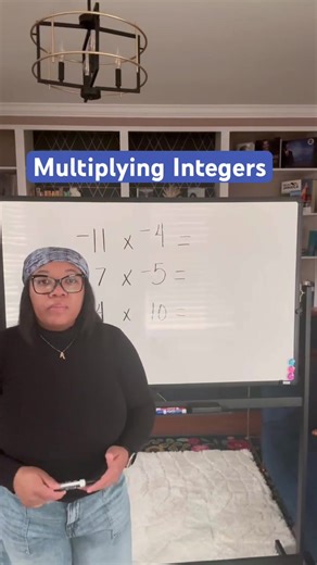 Multiplying Integers#education #learnontiktok #math #homeschool #algebra