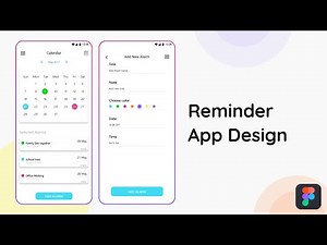 Reminder App Design in Figma | Mobile App Design | Design in Figma