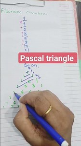 Fibonacci sequence in Pascal's Triangle | Amazing Sequence | My Class My Lecture #fibonaccisequence