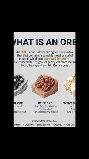 What is an ore ? #mining#viral #olevel #education