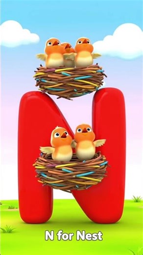 N for Nest 🪺 | ABC Learning for Kids