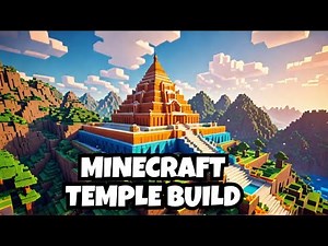 Minecraft Easy Temple Build Step by Step Tutorial #minecraft #buildtutorial