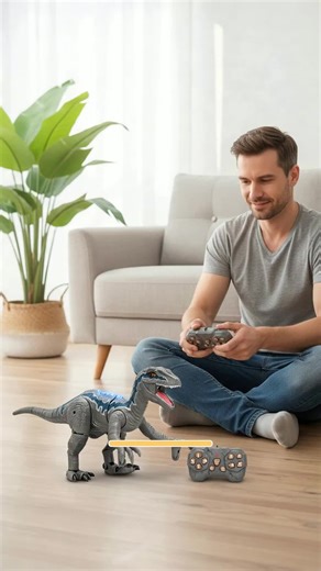 Electric Remote Control Dinosaur Toy, Rechargeable 2.4GHz Roar, Walk, Sound Effects, LED Lights, Music, Perfect Gift for Kids