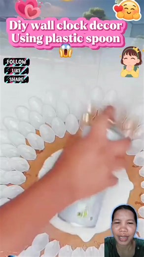 3.5K views · 16 reactions | Diy wall clock decor using plastic spoon #tips #ideas #tutorial #wallarts #decor #trending | Bisayang Luzon | Facebook