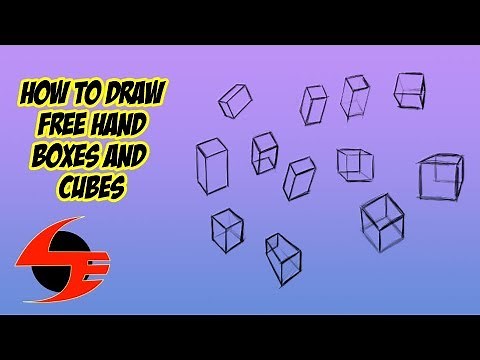 How to Draw Free Hand Boxes and Cubes