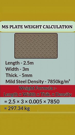 MS PLATE WEIGHT CALCULATION #engineering #civilengineering #publishing #engenhariacivil #civilwar #construcaocivil #civilengineer #followerseveryone #engineeringlife #engineering #civilengineering #civil #followersreels #civilwar #construcaocivil #civilengineer #follow #engineeringlife #followers #explore #explorepage #follower #followme #followersシ゚ #exploremore #explorepage✨ #explorer #اكسبلور_explore #exploreindonesia #followforfollowback | PTI
