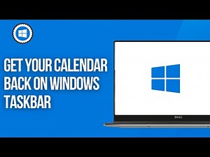 Get Your Calendar Back on WINDOWS 11 Taskbar in 5 Minutes!