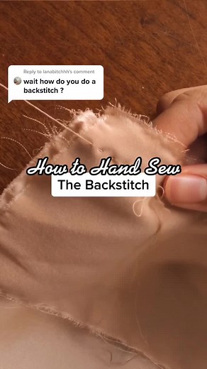Learn to Sew a Strong Backstitch | Hand Sewing Tutorial