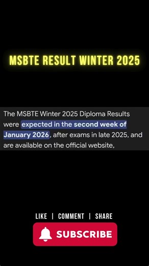 MSBTE WINTER 2025 RESULT DATE | Msbte Winter 2025 Result Date Msbte Latest Update #kscheme