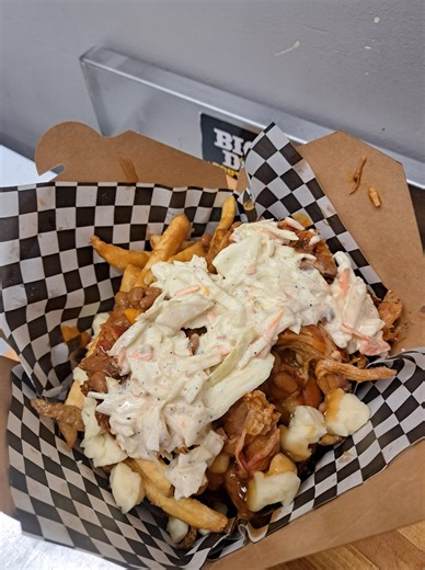SOUTHERN BBQ POUTINE #BigDsPoutine #local #rothesay #yummy #yummyfood #yummyyummy #yummyyummy #goodthing #soooogood #tellyourmom #fypviral #fyp #fypage #fyplocal #fbreelsfyp #foryoupagereels #foryourpage #foryoupage #bestcustomers #familyfriendly #awardwinning #newbrunswick #smashburger #poutine #poutinelover #hotdog #glizzy #glizzygobler #rothesaynb #tictocfoodies #cheesecurds | Big D's Poutine