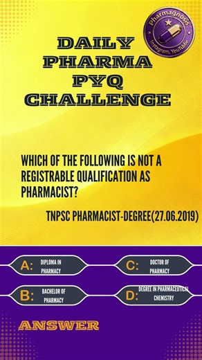 Can You Solve Pharmaceutical Jurisprudence PYQ MCQ 22 ? 30 seconds to answer watch till end answer