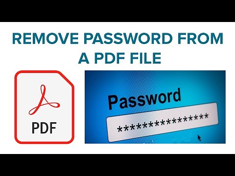 REMOVE PASSWORD FROM A PDF FILE