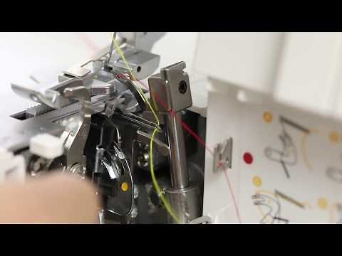 Singer Overlock S14-78 Threading Guide: 3 Thread Flat Lock Narrow