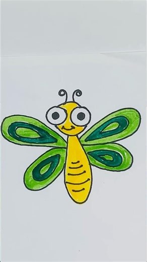 Easy art ideas for kids | butterfly drawing ideas #shorts #trending #ytshorts #art #drawing #diy