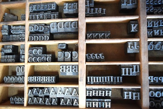 Vintage Metal Letterpress Typeset Buy 5 Get 20% off Choice Pick of Letters Punctuation Words 2 Sizes Available Buy 10 Get Free Blank Spacers - Etsy