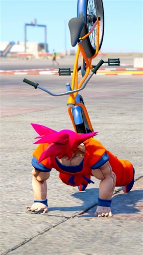 Who is stronger? Superhero vs Goku #shorts #gta5