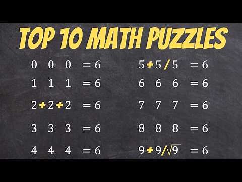 Top 10 Math/Number PUZZLES