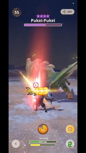 Khezu dual dagger Split Slash G10 vs Pukei Pukei G9 #mhnow #モンハンnow