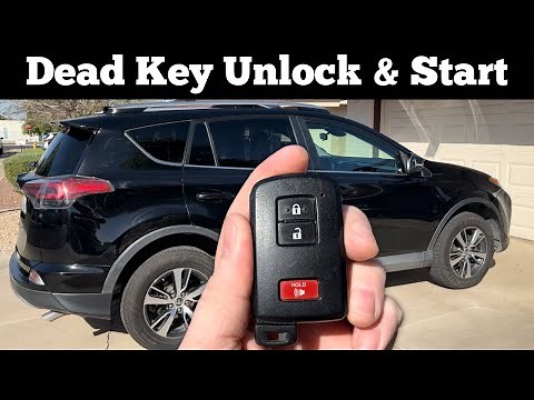 2014 - 2018 Toyota RAV4 - How to Unlock, Open & Start With Dead Remote Key Fob Battery Not Working