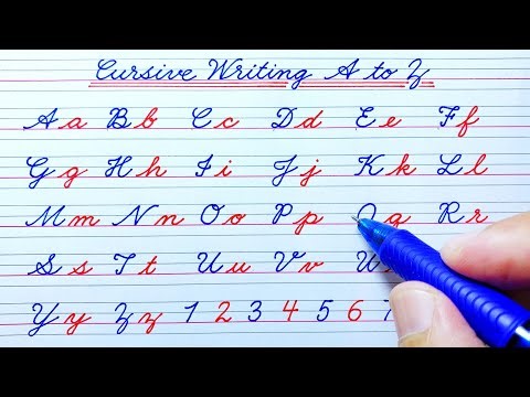 Cursive writing a to z abcd | Cursive abcd | Cursive handwriting abcd |Cursive Capital Small letters