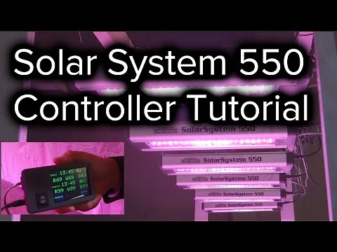 How to Set up the SolarSystem 550 LED Grow Light Controller