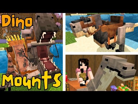 ALL Rideable Dinosaurs | Dinosaur Era Minecraft Addon