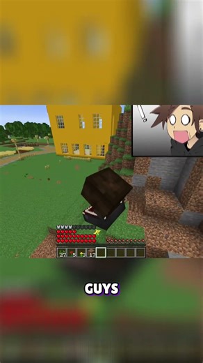 Minecraft: Eating Blocks Gave Me Armor! #shorts