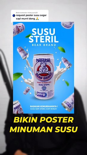 Aziz Pict (@azizpict) - Tutorial Membuat Poster Minuman Susu yang Kreatif