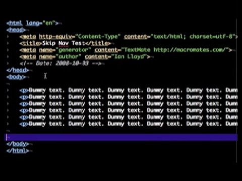How to use the Skip Navigation Builder