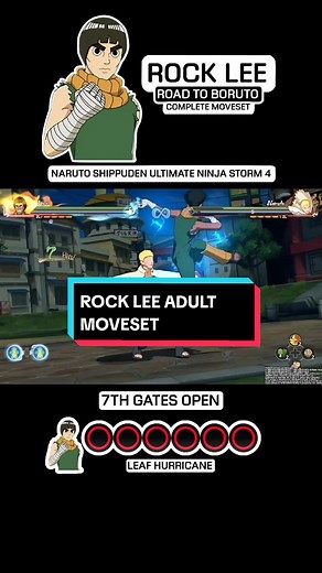 Rock Lee Ultimate Moveset in Naruto Shippuden: Ultimate Ninja Storm 4