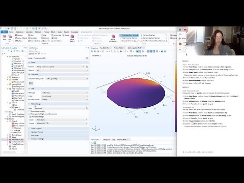 Laser Heating of a Silicon Wafer COMSOL Tutorial