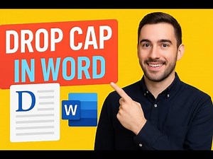 Microsoft Word Drop Cap Tutorial | Insert & Customize Drop Caps