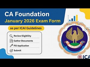 CA Foundation January 2026 Exam Form as Per ICAI Guidelines