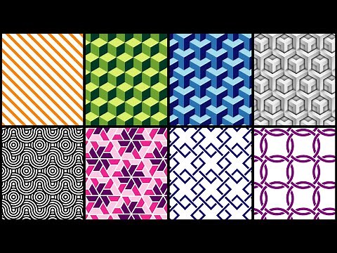 8 Seamless Patterns in Adobe Illustrator