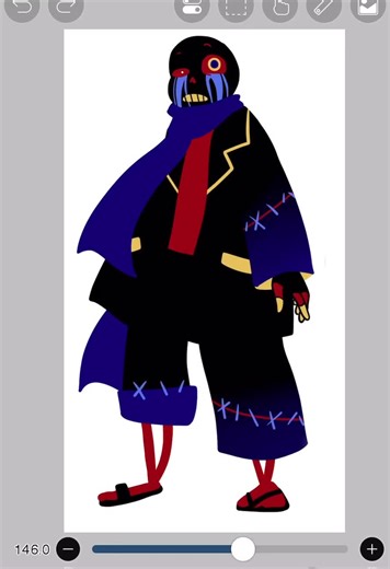 Random color pallets on different sans aus: Error. I got bored used a sans AU shell to pick a character and a random color pallet generator site to get a new color pallet for the characters by tying in their name (for this one it was Error obviously-) #undertale #underverse #error #errorsans #fyp