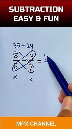 EASY FAST TRICK SUBTRACTION #maths #mathstricks