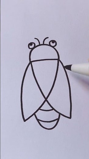 How to Draw a Fly in 30 Seconds! 🪰 #DrawingShorts