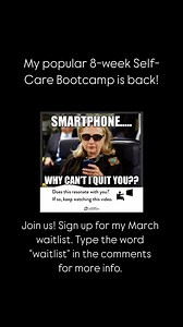 🙋‍♀️Do youfeel like a slave to your smartphone and other devices? Learn neuroscience backed techniques to break free from once and for all. ⛓️‍💥⛓️‍💥✍🏾Join my Self-Care Bootcamp group coaching program, where together we will explore effective self-care strategies, build healthy habits, and create a supportive community that empowers you to thrive.⛵️Let's embark on this journey to self-discovery and healing together! The 8-week session begins on March 15th! 💻 Look in the comments for a link t