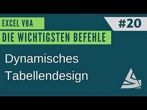 EXCEL VBA The Most Important Commands #20 - Borders Properties (Creating Dynamic Table Design)