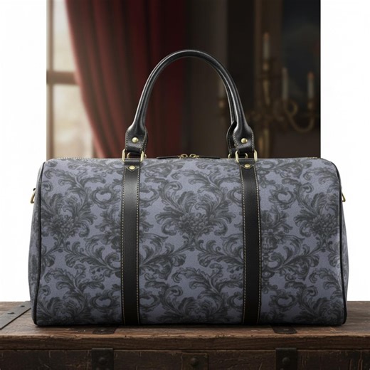 Vintage Pattern Weekender Bag-gothic Overnight Bag-victorian Style Travel Bag - Etsy