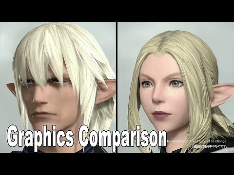 Final Fantasy XIV Online Dawntrail Graphical Update Comparison