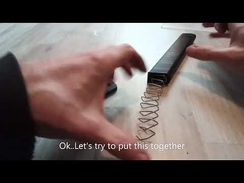 Winding spring for 3D printed glock magazine