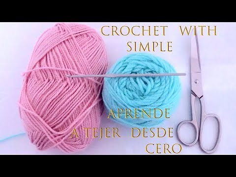 Crochet for beginners, learn to knit step by step from scratch. TallerManualPeru