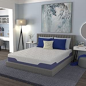 Amazon.com: Vibe Supreme Cooling Hybrid Mattress, Innerspring and Gel Memory Foam Mattress, Fiberglass Free, 10-Inch Bed in a Box, Twin : Home & Kitchen